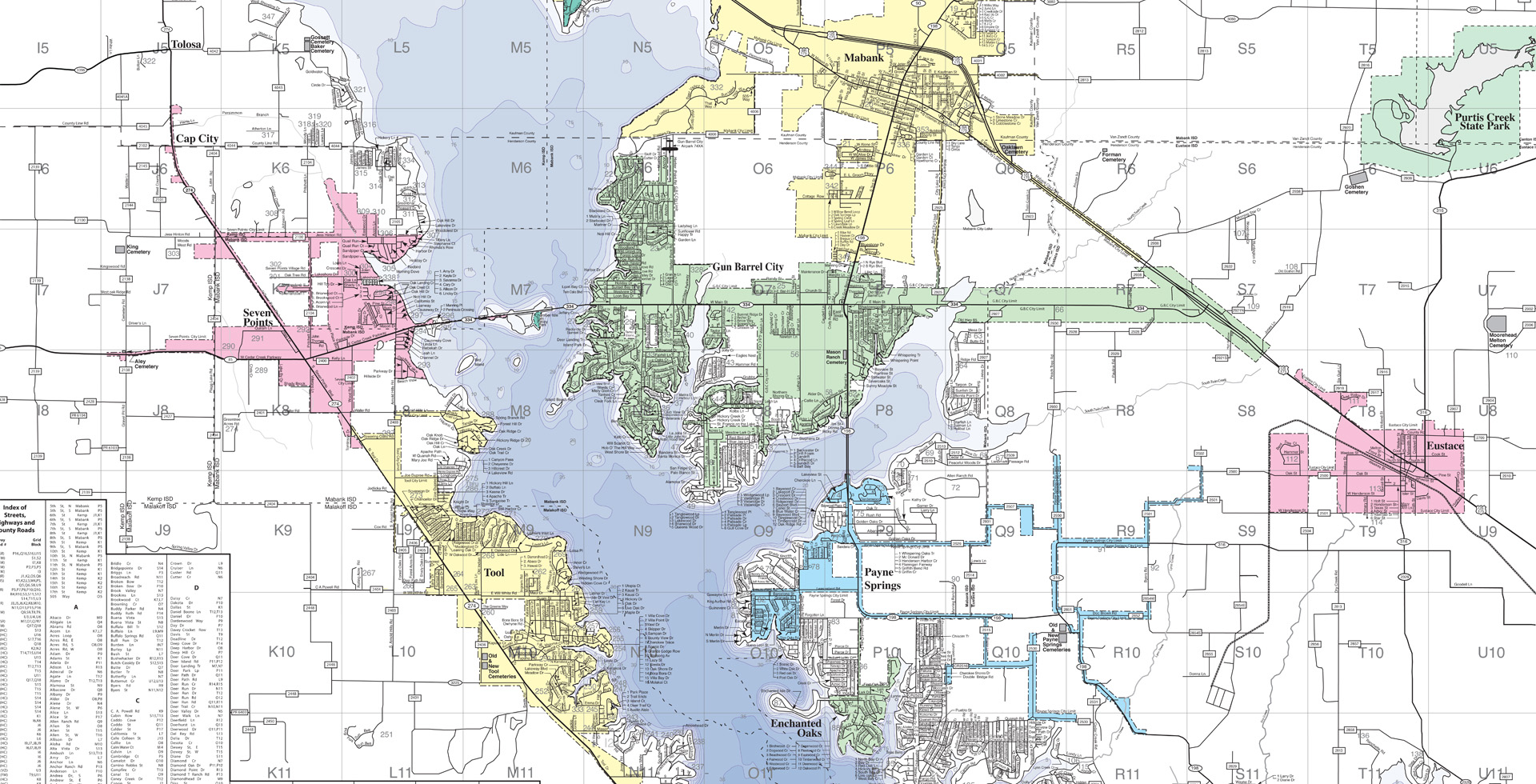 LONE STAR MAPS! Cedar Creek Lake TX! – LONE STAR MAPS! Cedar Creek Lake TX!
